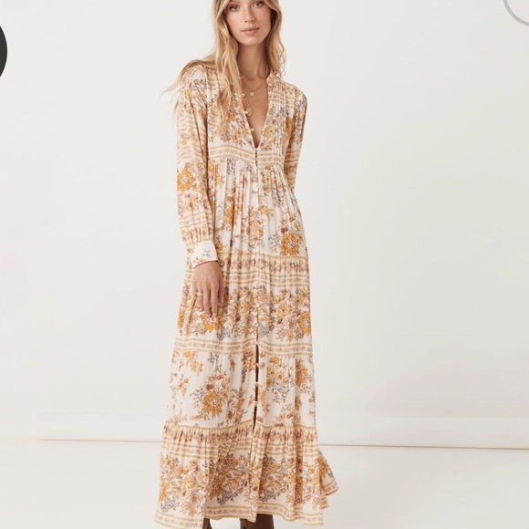 Spell | Dresses | Spell Cream Meadowland Gown | Poshmark